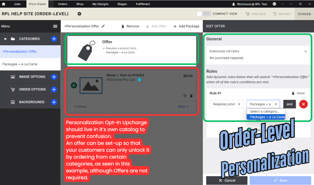 How to - Personalization on Prints [Captura: Workflow]